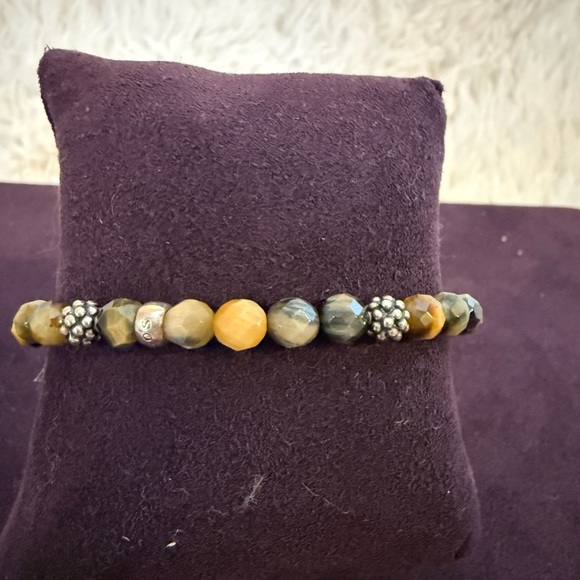 LAGOS | Jewelry | Lagos Tigers Eye Beaded Bracelet With Silver Accents ...